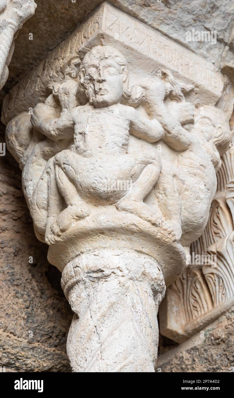 St Michael Abbey - Sacra di San Michele - Italy. Gargoyle monster ...