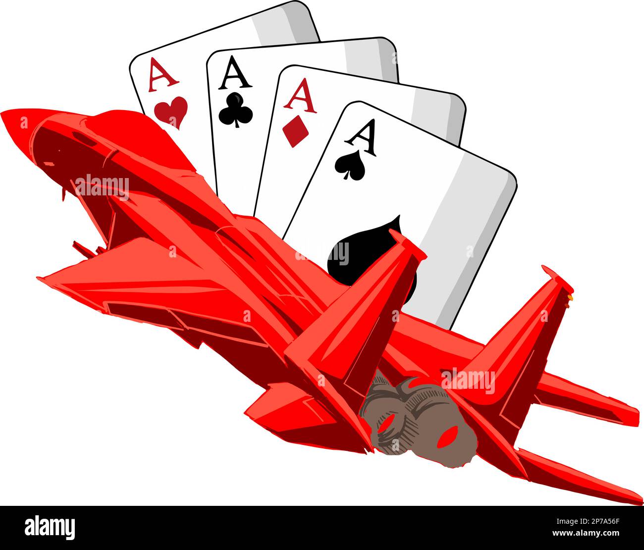 Jet fighter vector illustration. Military aircraft Stock Vector Image ...