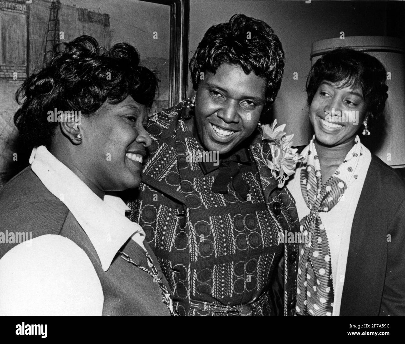Barbara Jordan with her sisters Mrs. Bennie Creswell, left, and Mrs ...