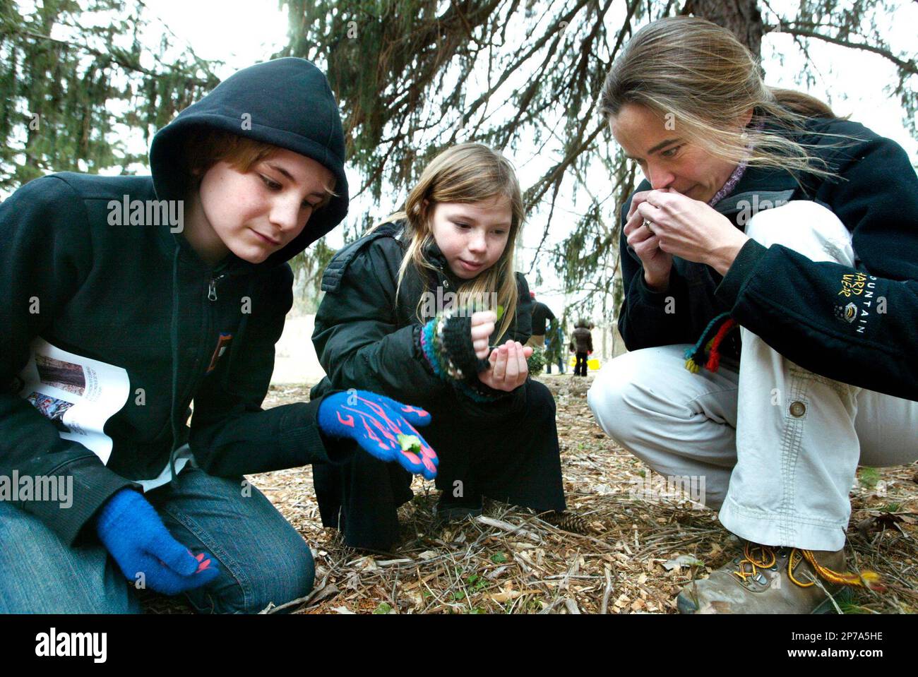 In this Jan. 15, 2011 photo, Robin Coutts, right, the program presenter ...