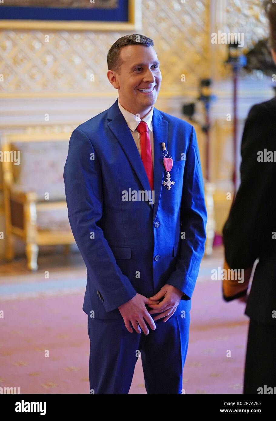 Music therapist Benjamin Cowley, from Cardiff, is made a Member of the ...