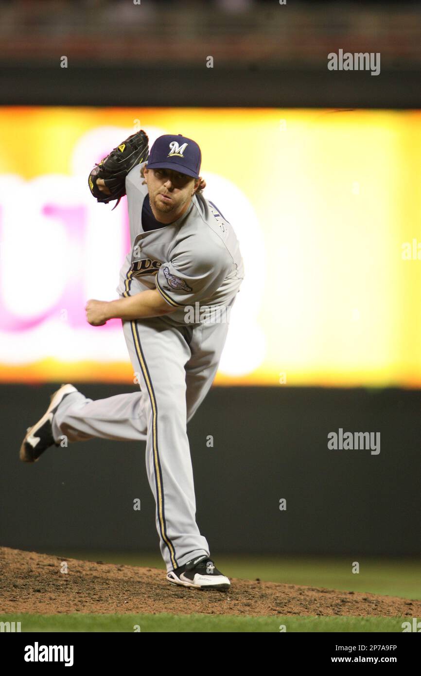 Milwaukee Brewers Mitch Stetter in a game against the Minnesota Twins ...
