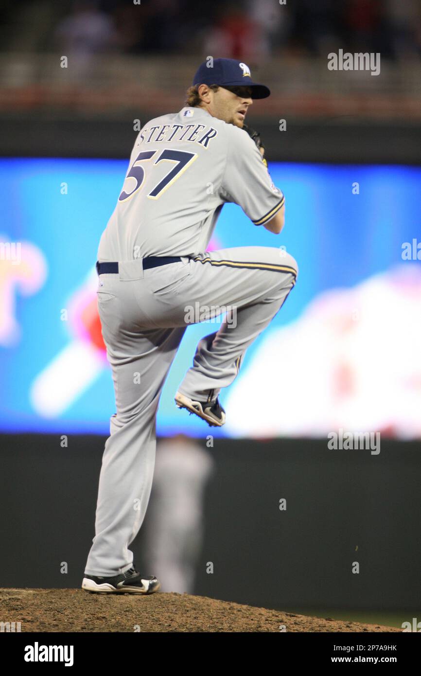 Milwaukee Brewers Mitch Stetter in a game against the Minnesota Twins ...