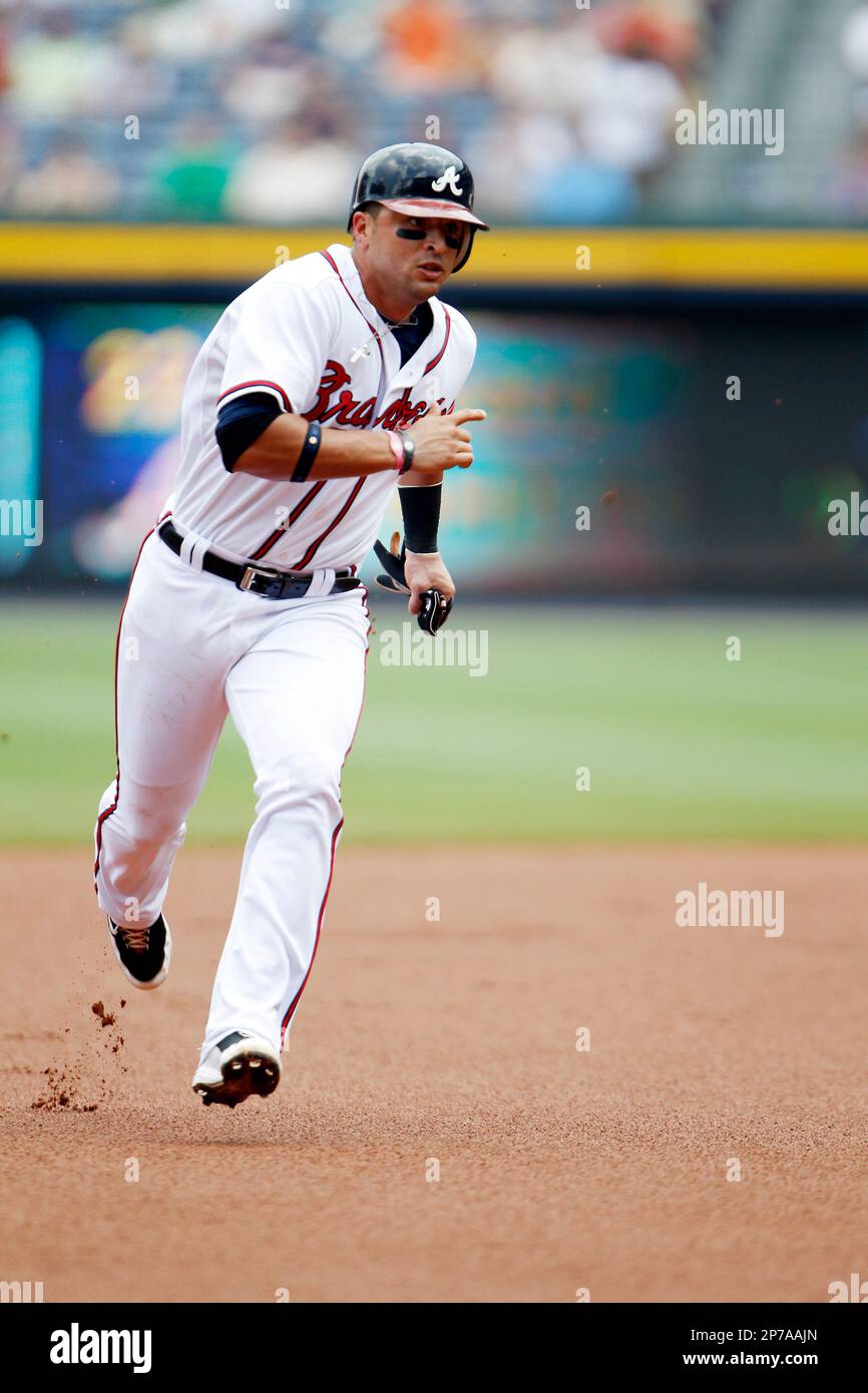 Atlanta Braves Martin Prado in a game against the Philadelphia Phillies ...