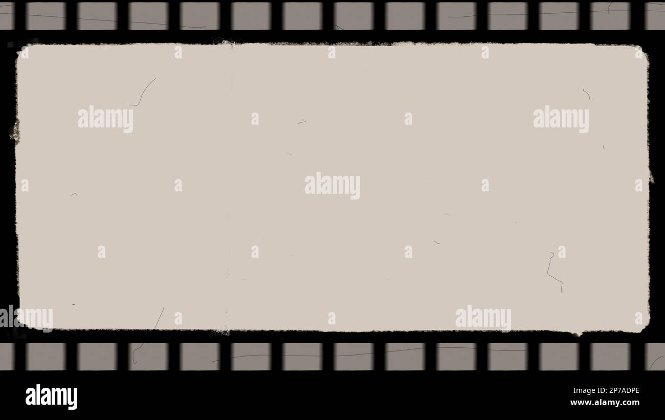 Retro vintage effect damaged film frame texture. Dynamic film rolling ...