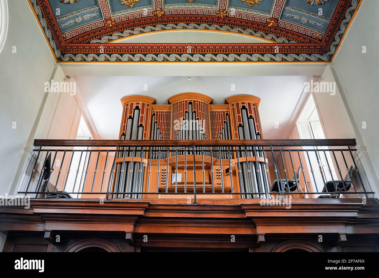 Organ in a chapel, Trinity Hall College, University of Cambridge ...