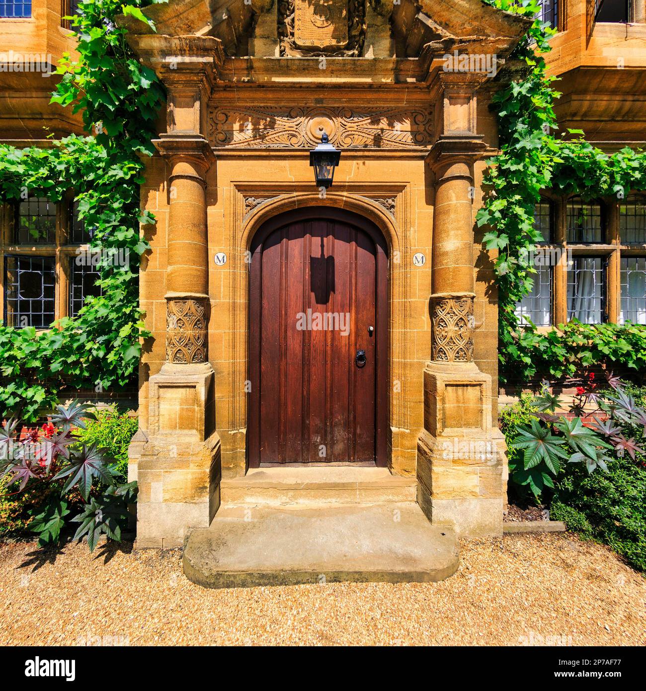 Door With Ornate Columns Trinity Hall College University Of Cambridge