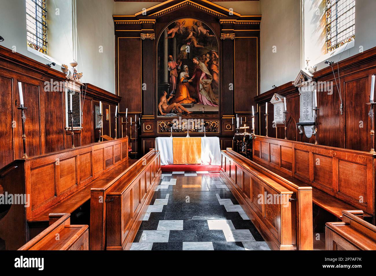 Chancel in a chapel, Trinity Hall College, University of Cambridge ...