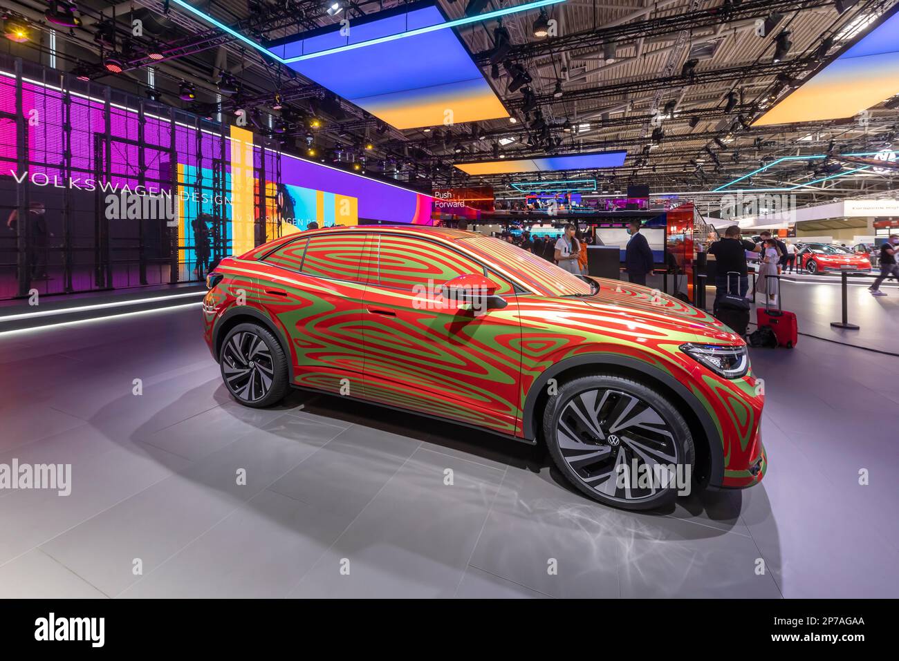 VW Volkswagen ID.5 GTX, mobility fair IAA MOBILITY, car fair, electric ...