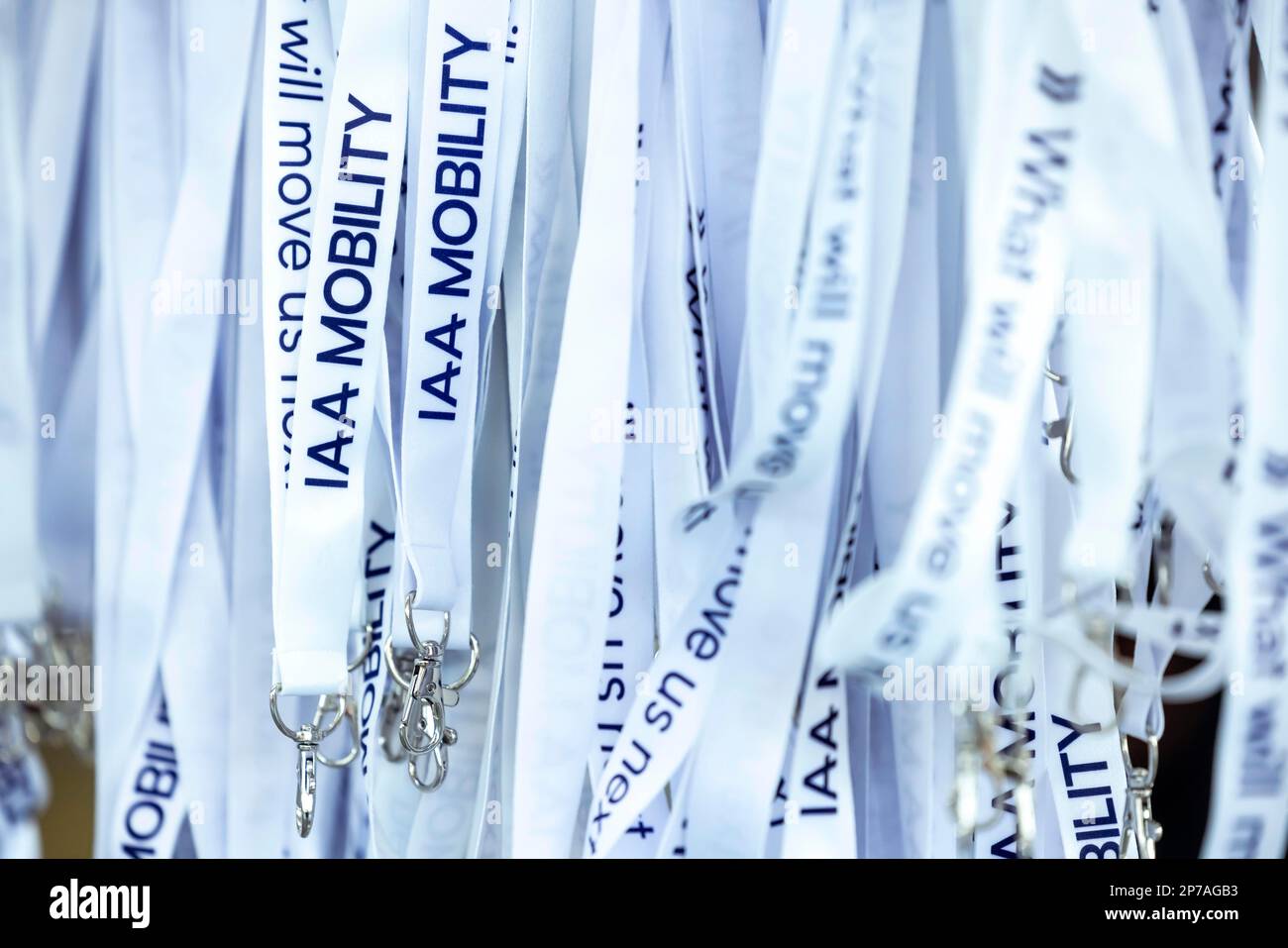 Mobility fair IAA MOBILITY, automobile fair, cars are shown almost ...