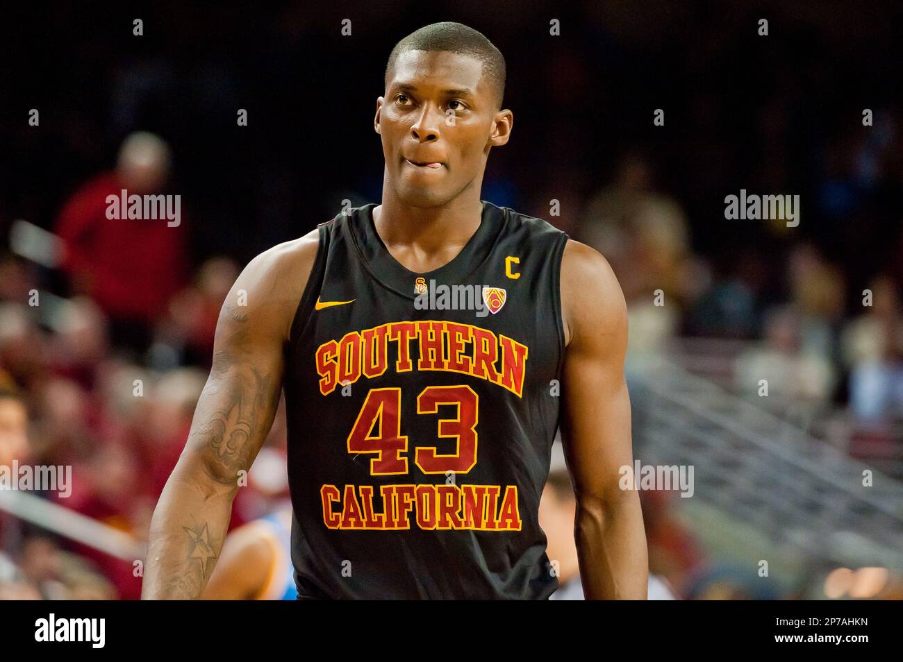 Southern California Guard Marcus Simmons (43) on the court while taking ...