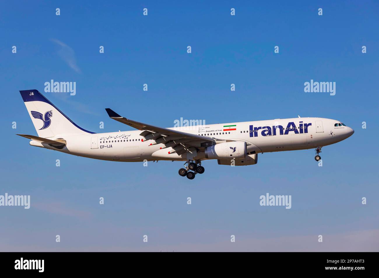 Fraport Airport, Airbus A330-243 aircraft of the airline Iran Air on ...