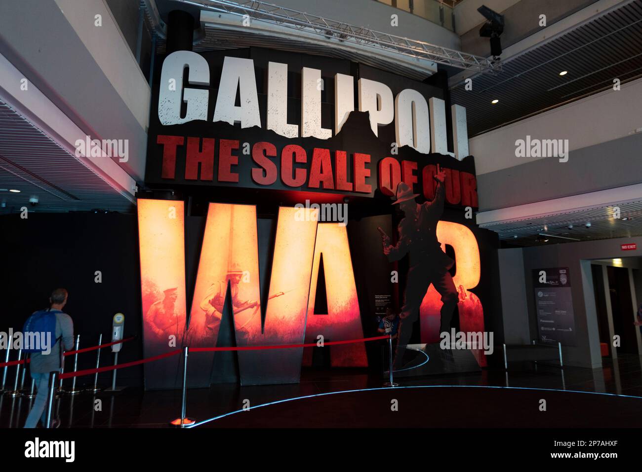 Entrance to Gallipoli: The Scale of Our War exhibition in the Museum of ...