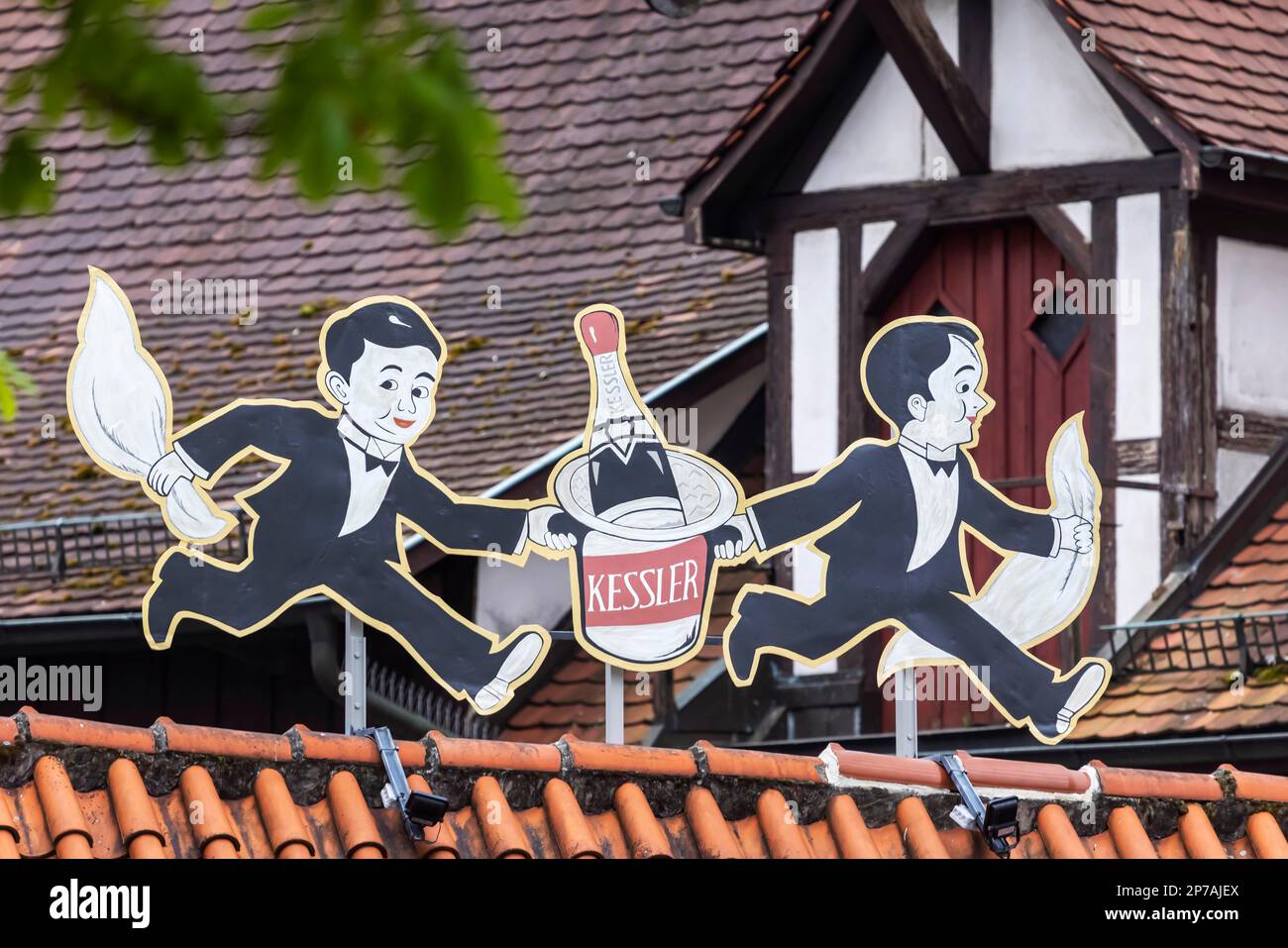 Kessler Sekt, company building and logo of the oldest sparkling wine ...