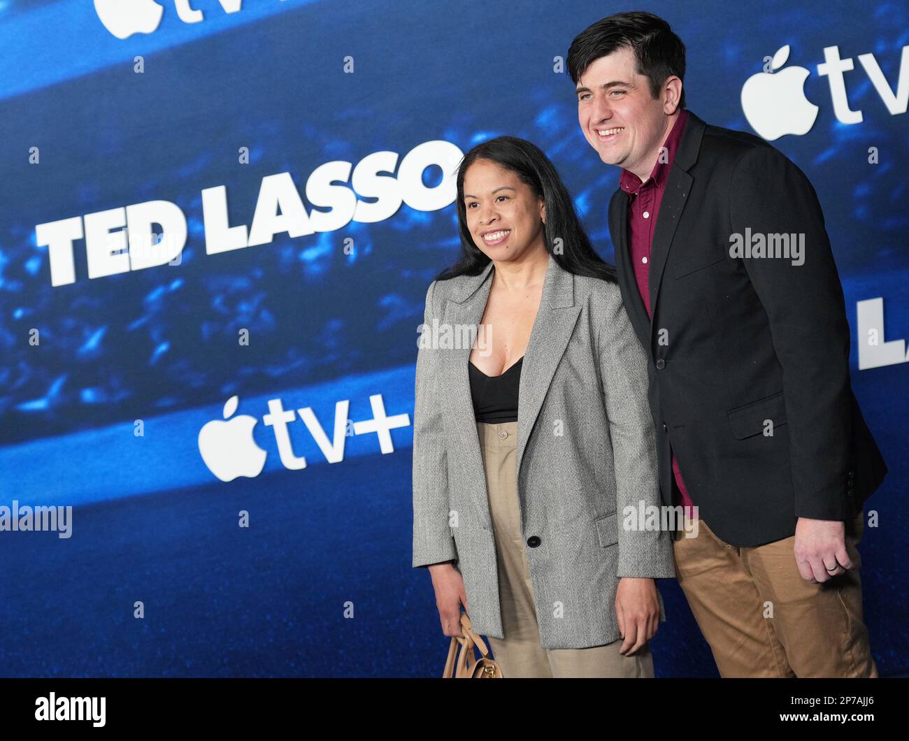 (L-R) Leann Bowen and DJ Ryan arrives at the Apple Original Series' TED ...