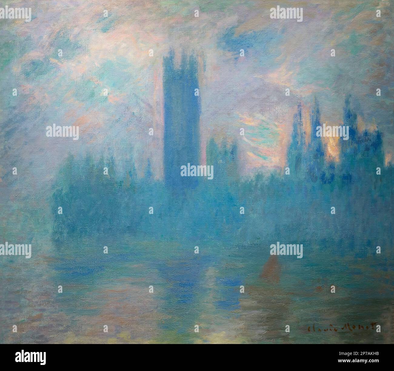 Houses of Parliament, London, Claude Monet, 1900-1901, Art Institute of ...