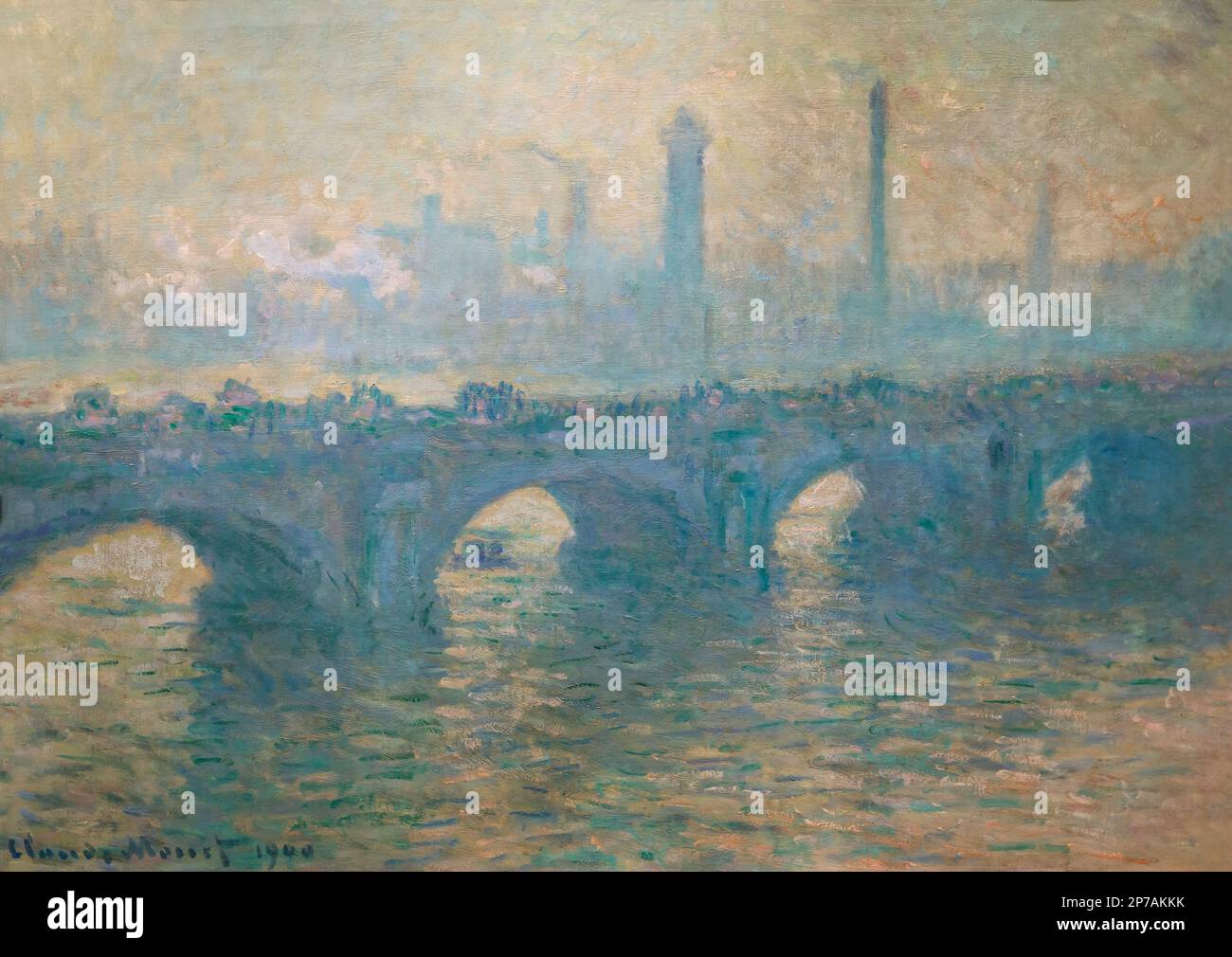 Waterloo Bridge, Gray Weather, Claude Monet, 1900, Art Institute of ...
