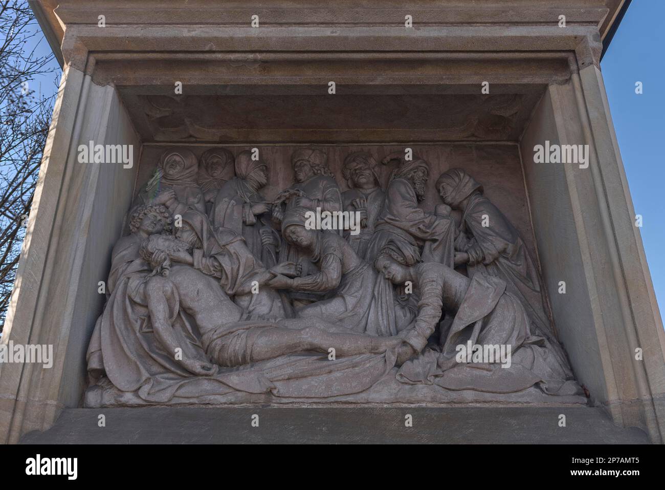 Seventh Stations of the Cross by Adam Kraft, German sculptor in the ...