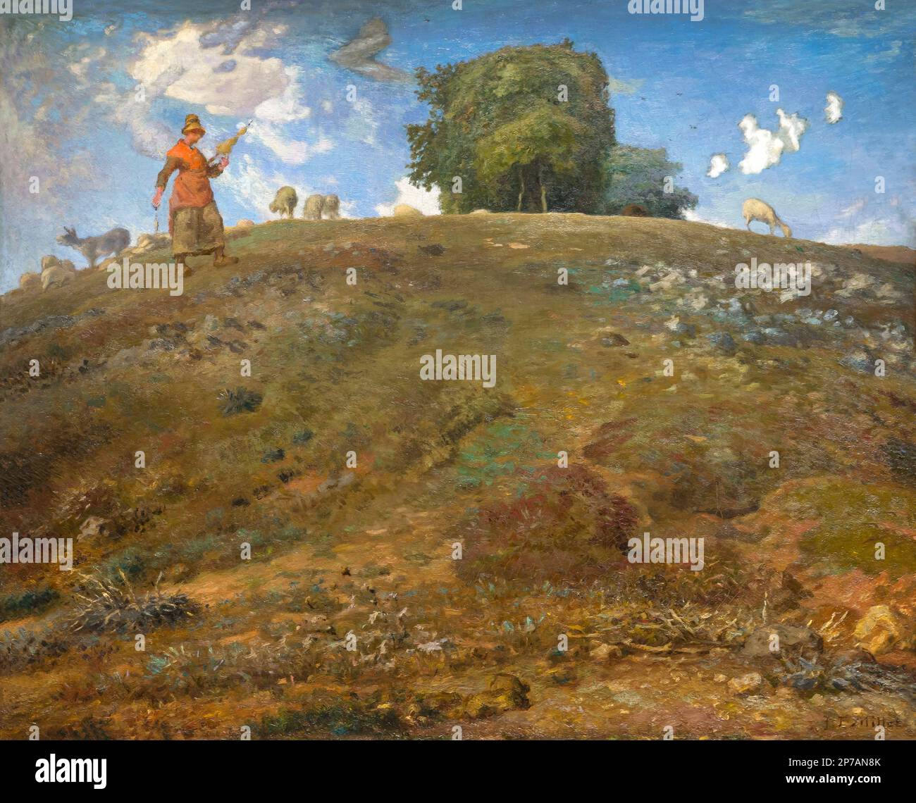 In the Auvergne, Jean-Francois Millet, 1866-1869, Art Institute of ...