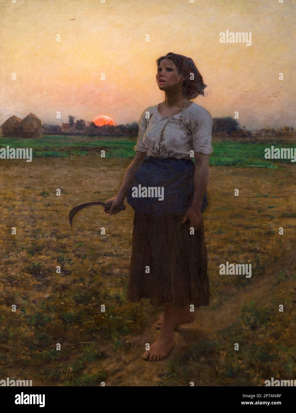 The Song of the Lark, Jules-Adolphe Breton, 1884, Art Institute of ...