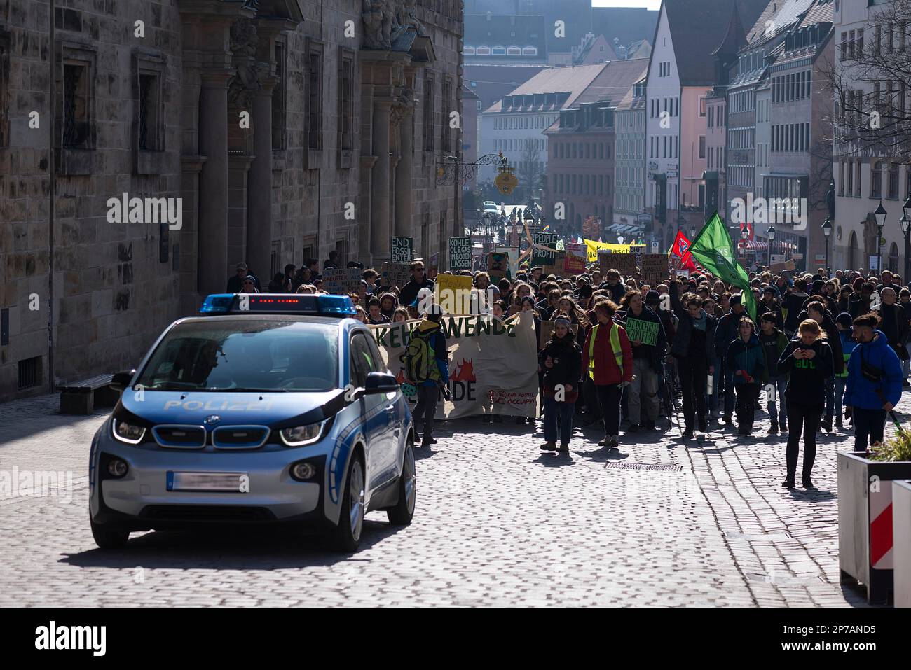 Demonstration fridays for future, Nuremberg, Middle Franconia, Bavaria ...