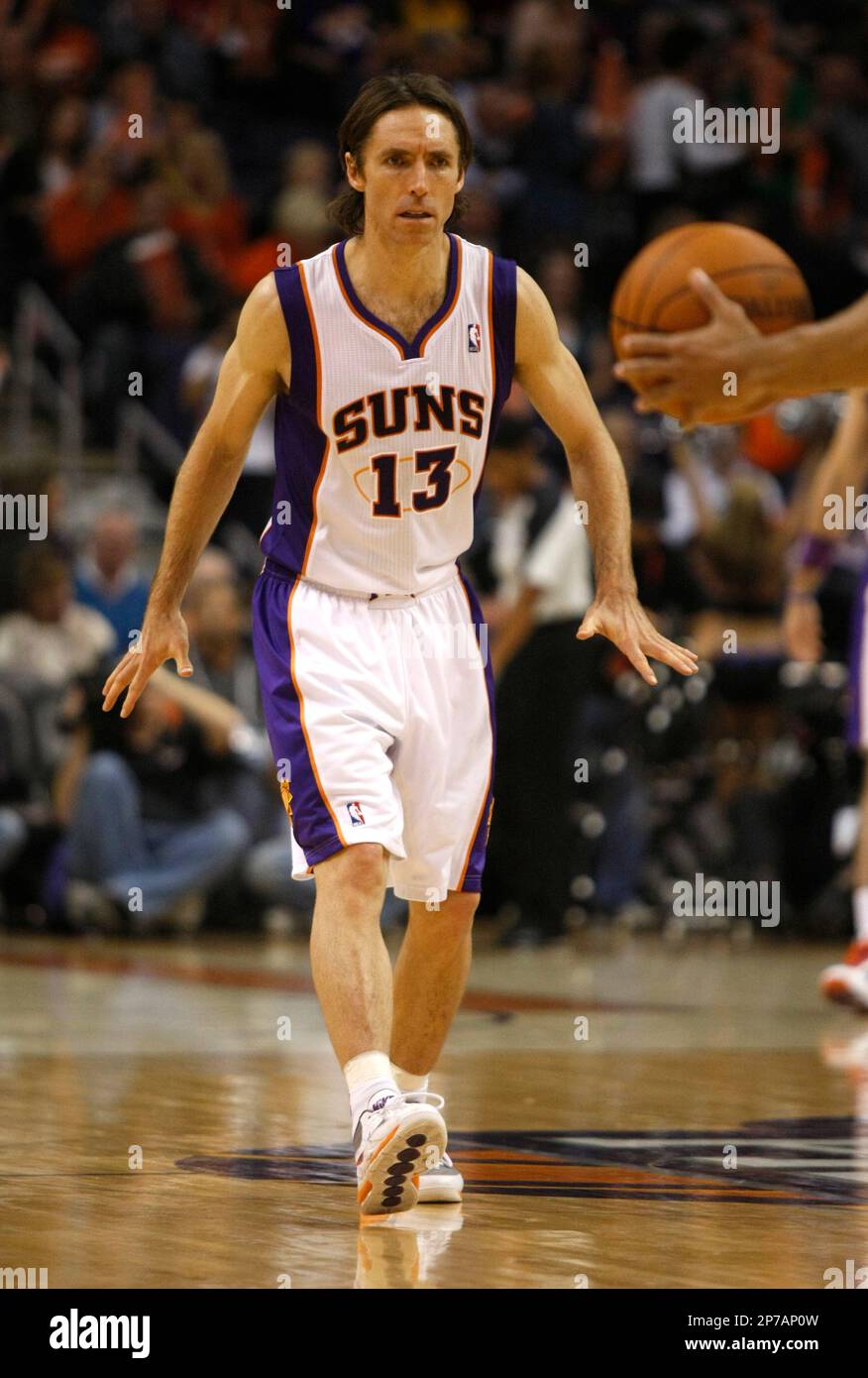 Phoenix Suns point guard Steve Nash against the Los Angeles Lakers in ...
