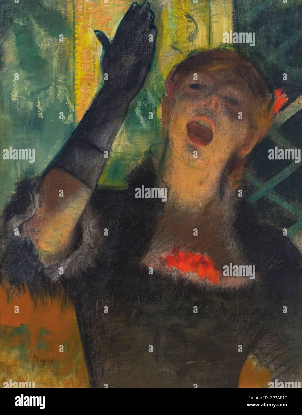 Cafe Singer, Edgar Degas, 1879, Art Institute of Chicago, Chicago ...