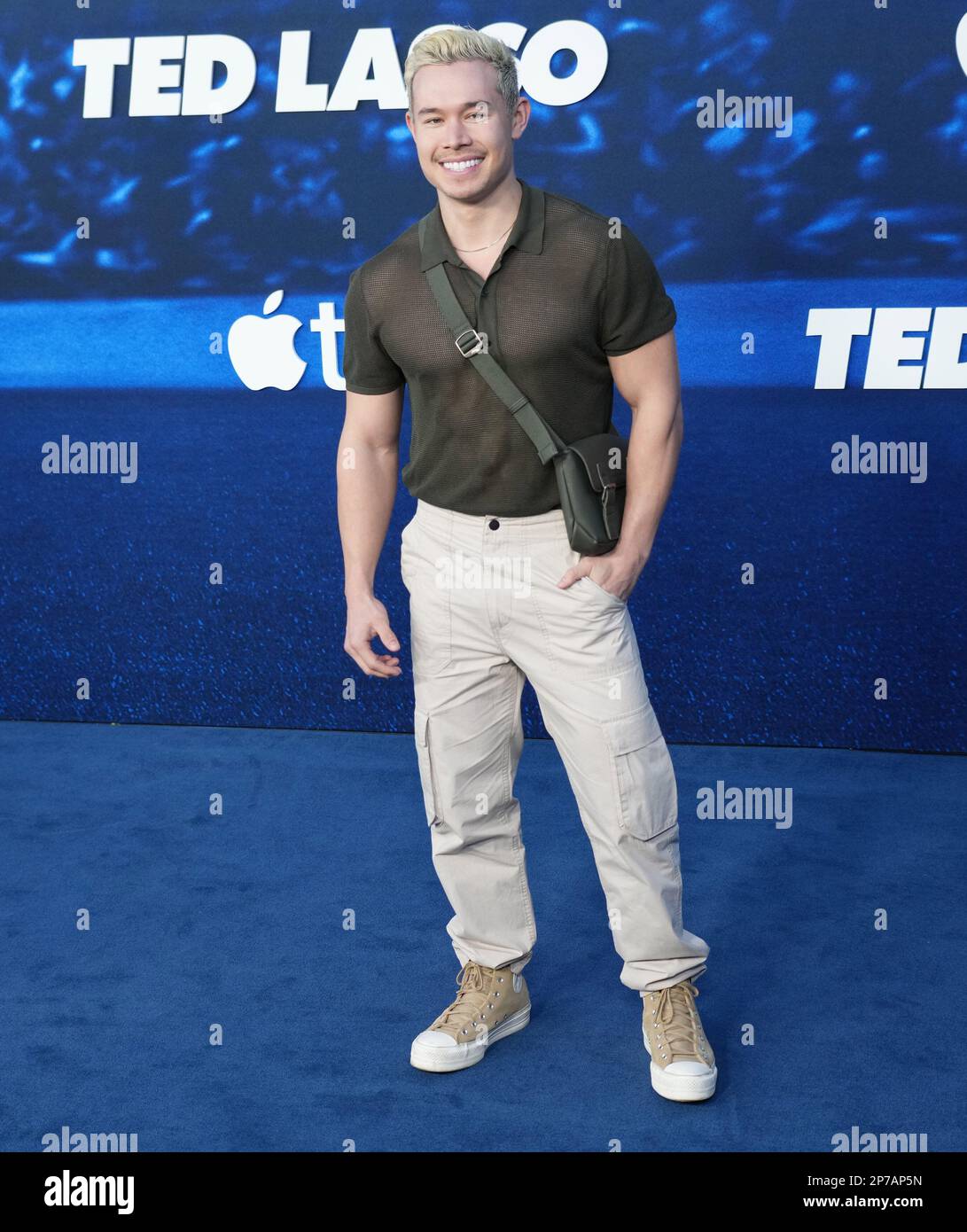 Colton Tran arrives at the Apple Original Series' TED LASSO Season 3 ...