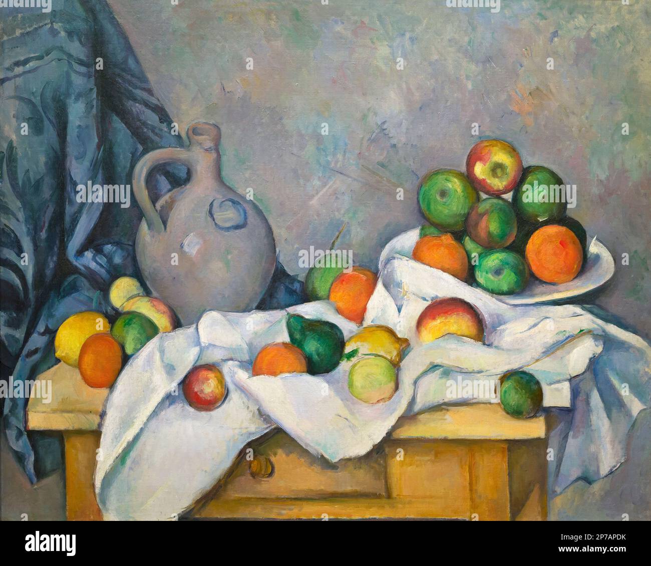 Curtain Pitcher and a Fruit Bowl, Paul Cezanne, 1893-1894, Art ...