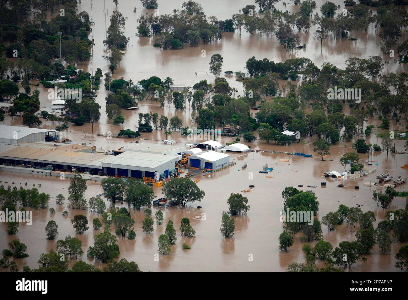 A rural industrial area, south of Rockhampton, Australia, is ...