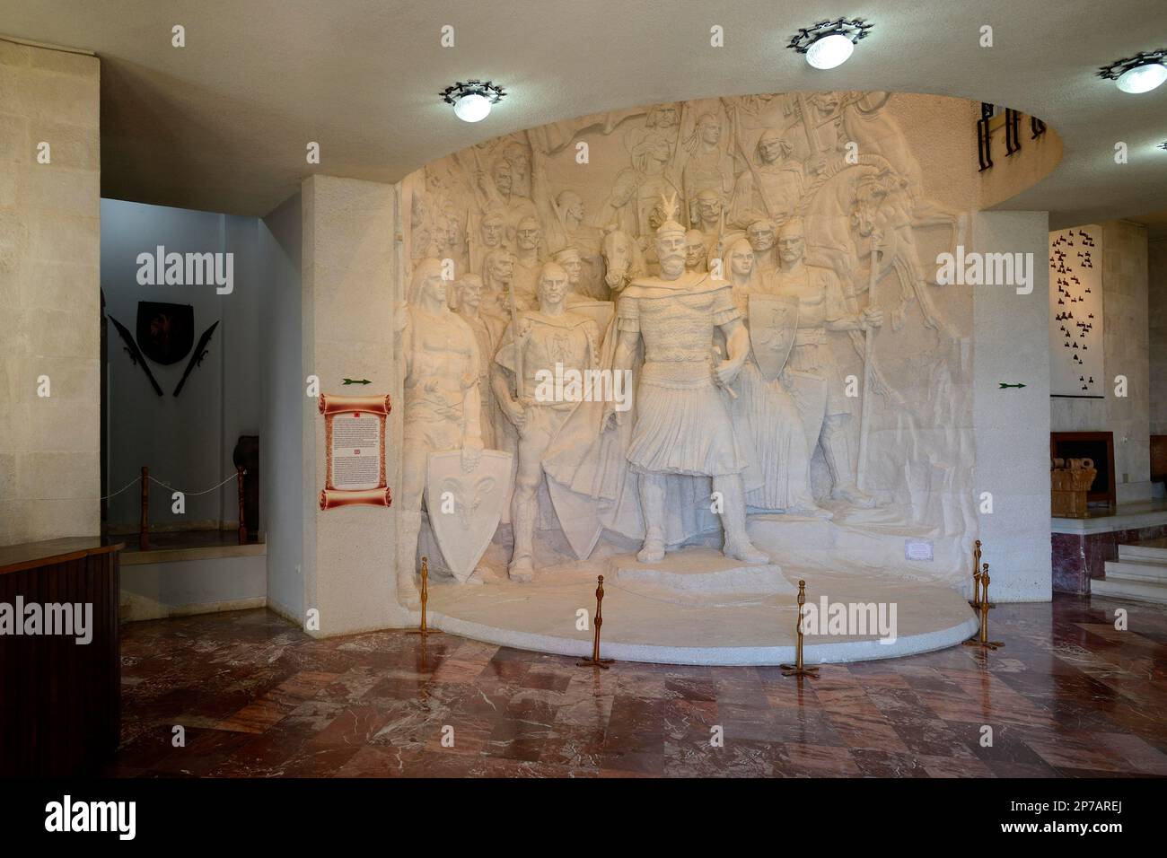 The League of Lezha in the Skanderbeg Museum of the Fortress of Kruja ...