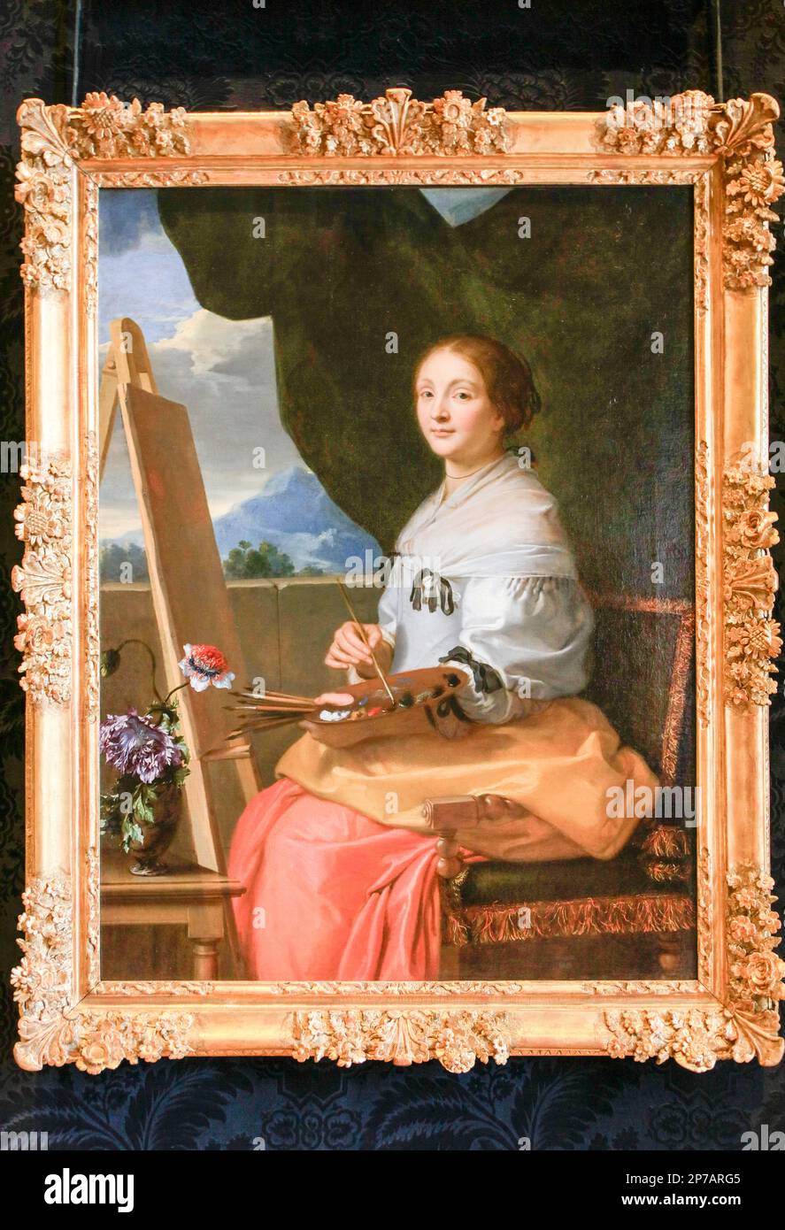 Painting by the paintress Catherine Duchemin, Chateau de Versailles ... Painting by the paintress Catherine Duchemin, Chateau de Versailles ...