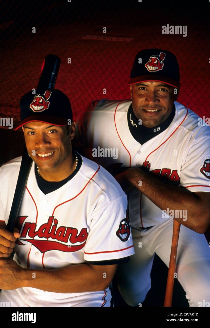 Cleveland Indians Robbie Alomar poses with his brother and All Star ...