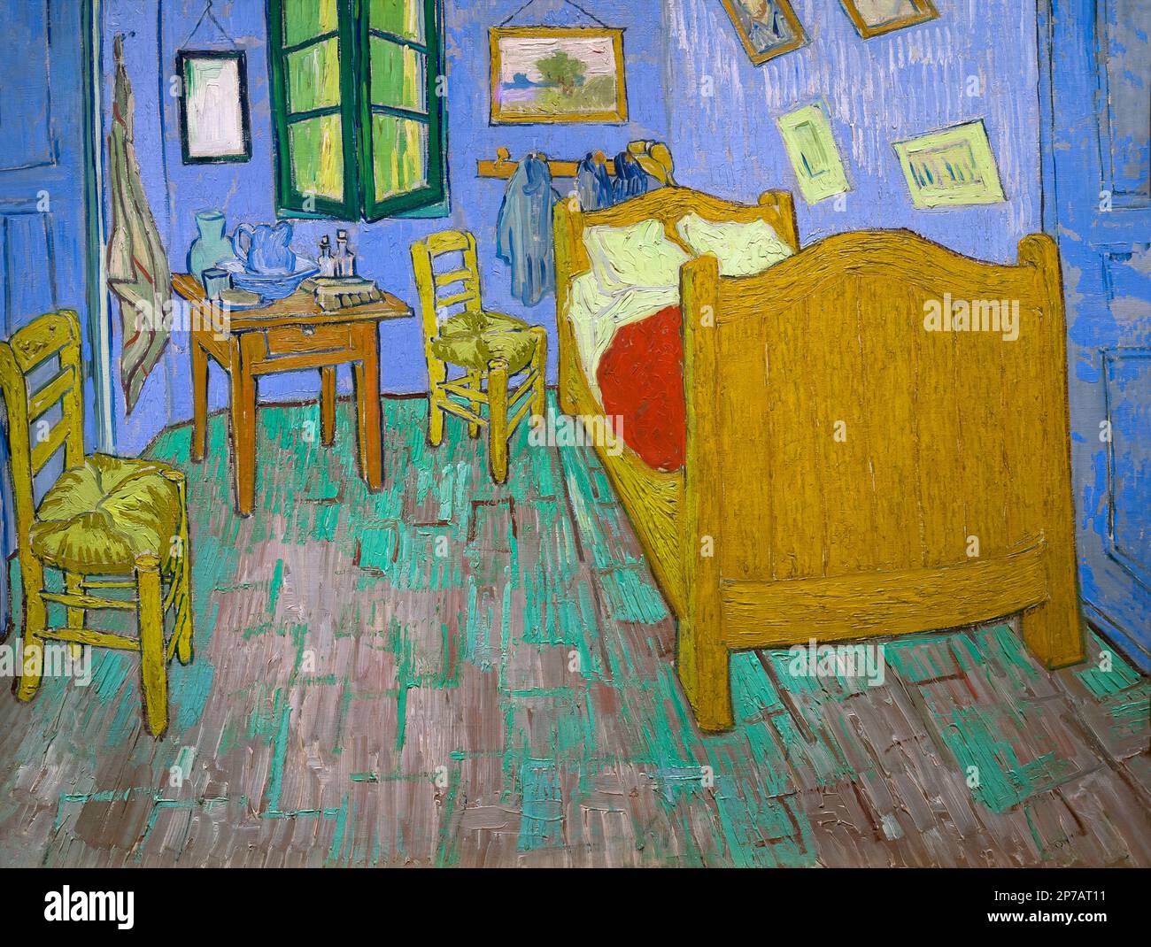 The Bedroom, Vincent van Gogh, 1889, Art Institute of Chicago, Chicago ...