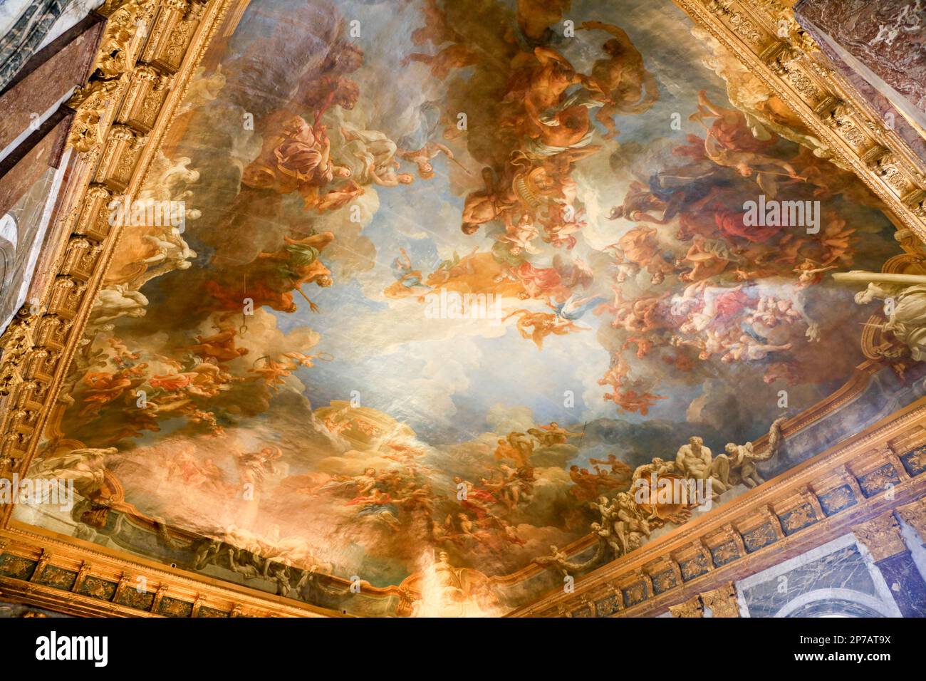Ceiling painting Apotheosis of Hercules by Francois Lemoyne, Hercules ...