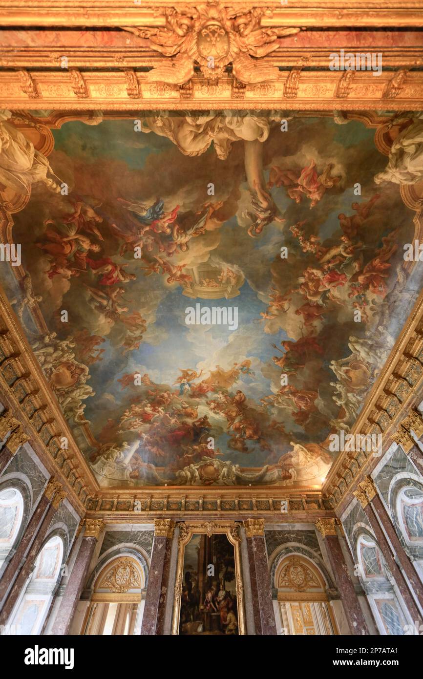 Ceiling painting Apotheosis of Hercules by Francois Lemoyne, Hercules ...