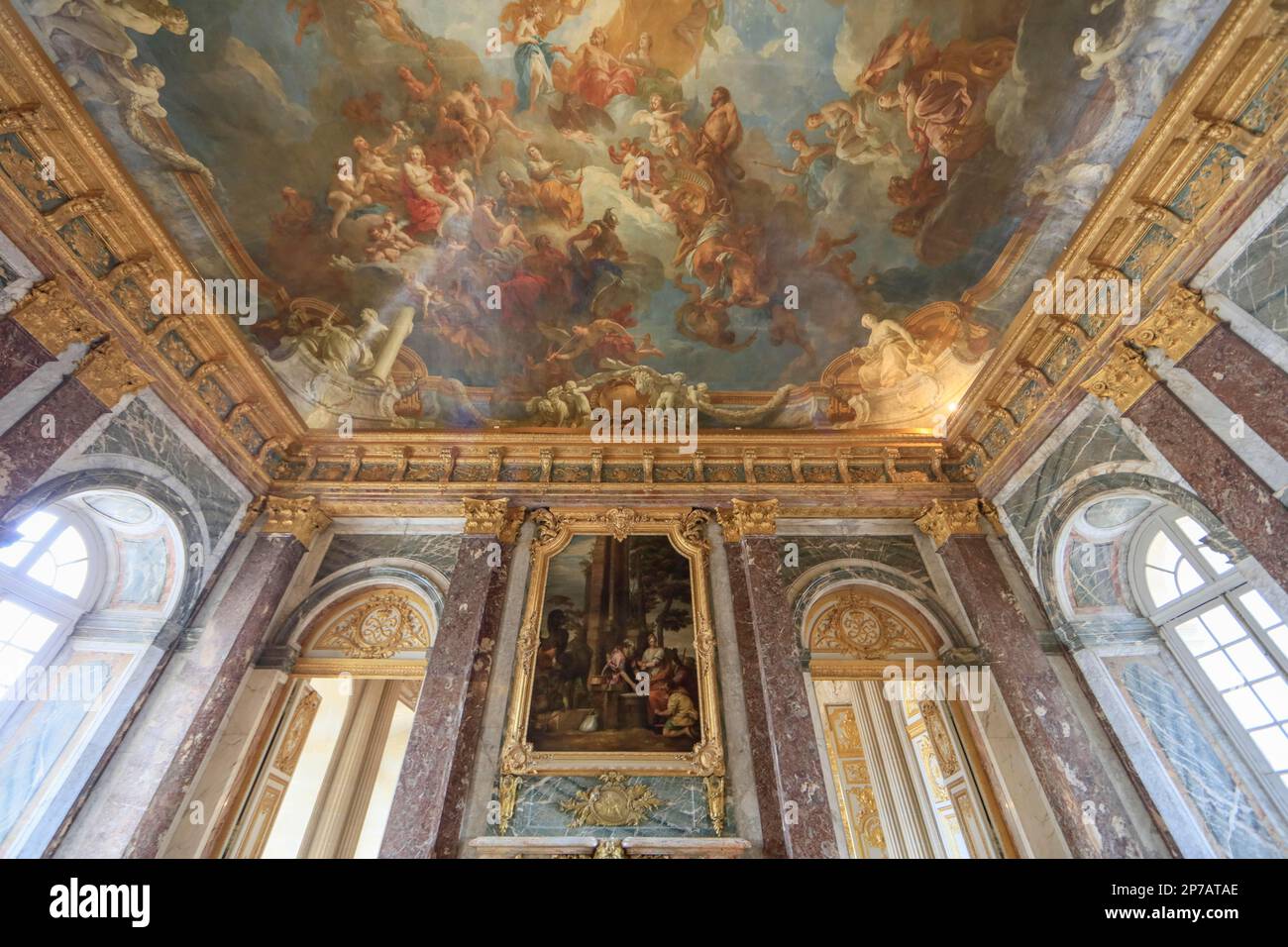 Hercules Room with ceiling painting Apotheosis of Hercules by Francois ...