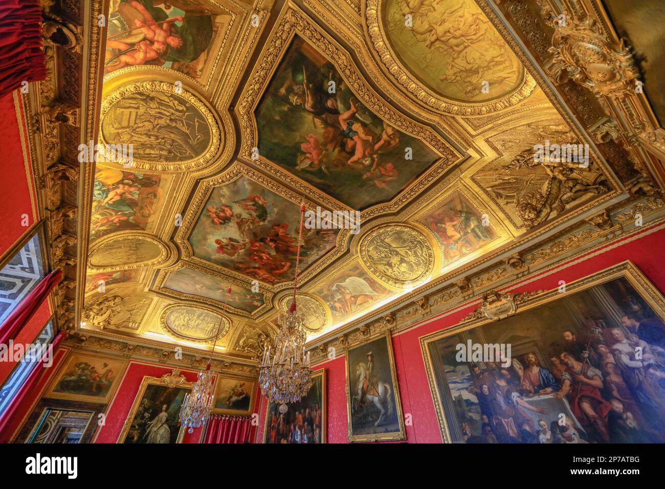 Salon de Mars, Chateau de Versailles, Yvelines department, Ile-de ...