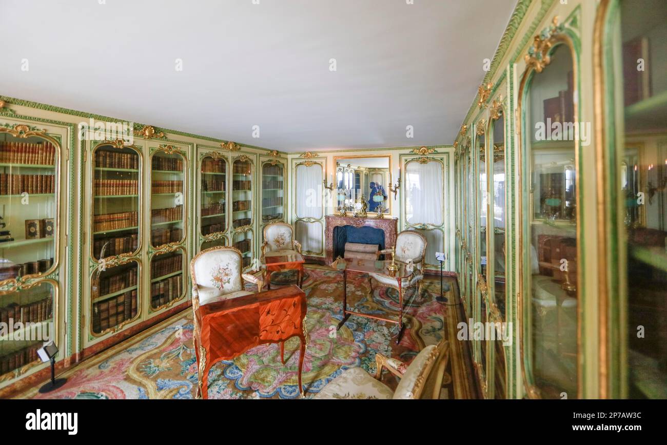 The Apartments of the Daughters of Louis XV, the Library of Madame ...