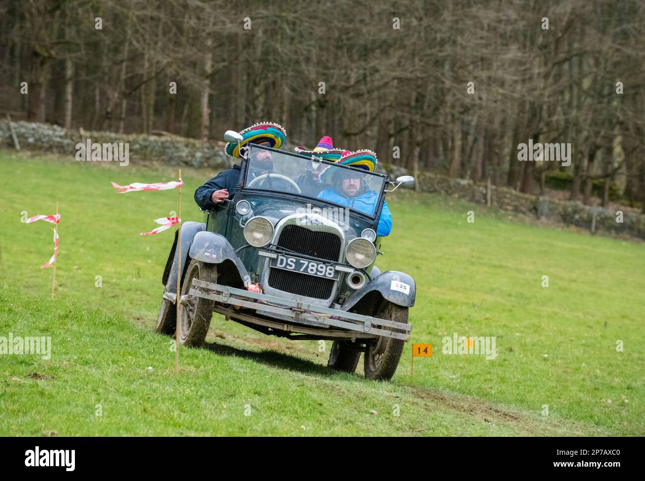The Vintage Sports Car Club (V.S.C.C.) members taking part in the clubs ...