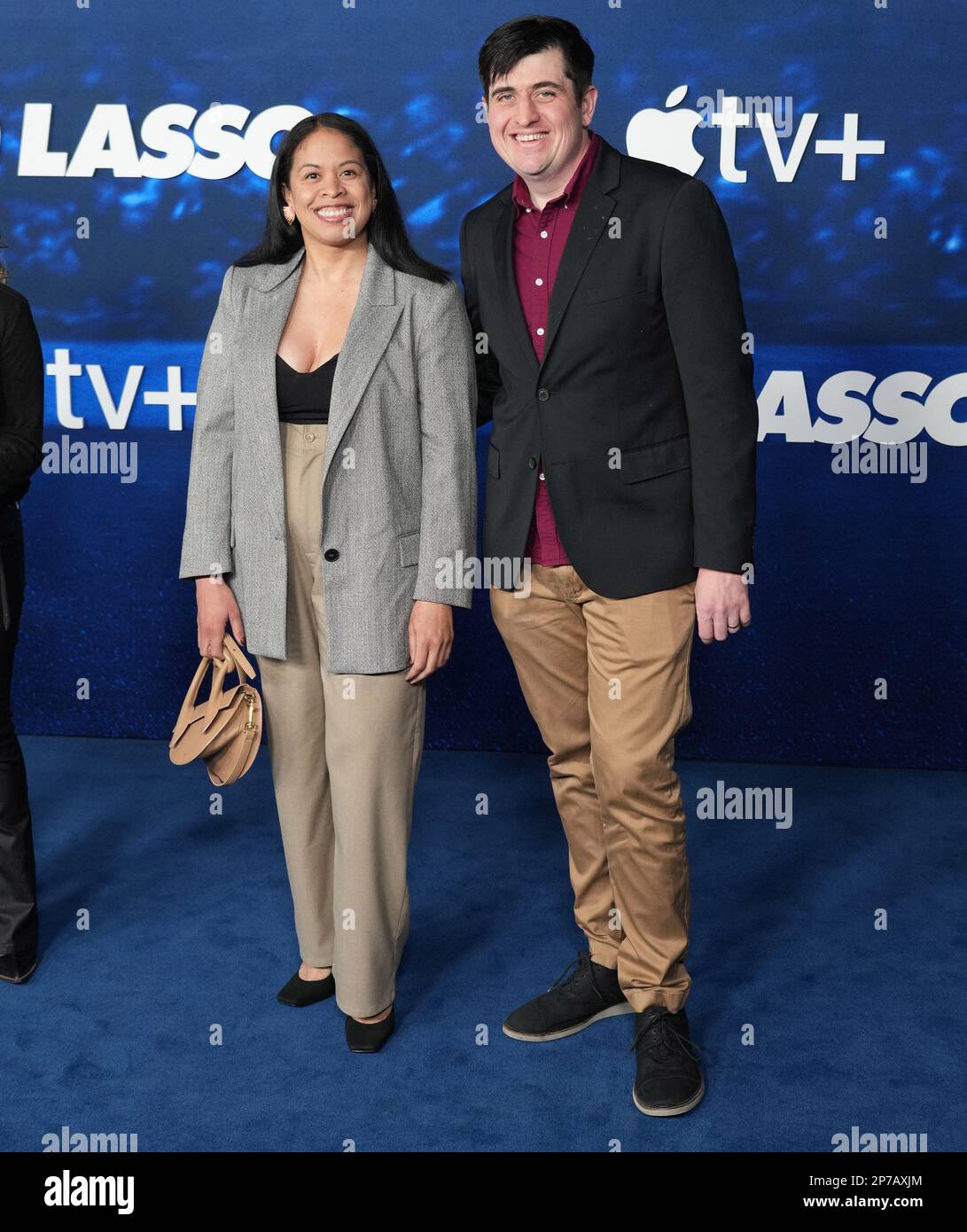 (L-R) Leann Bowen and DJ Ryan arrives at the Apple Original Series' TED ...