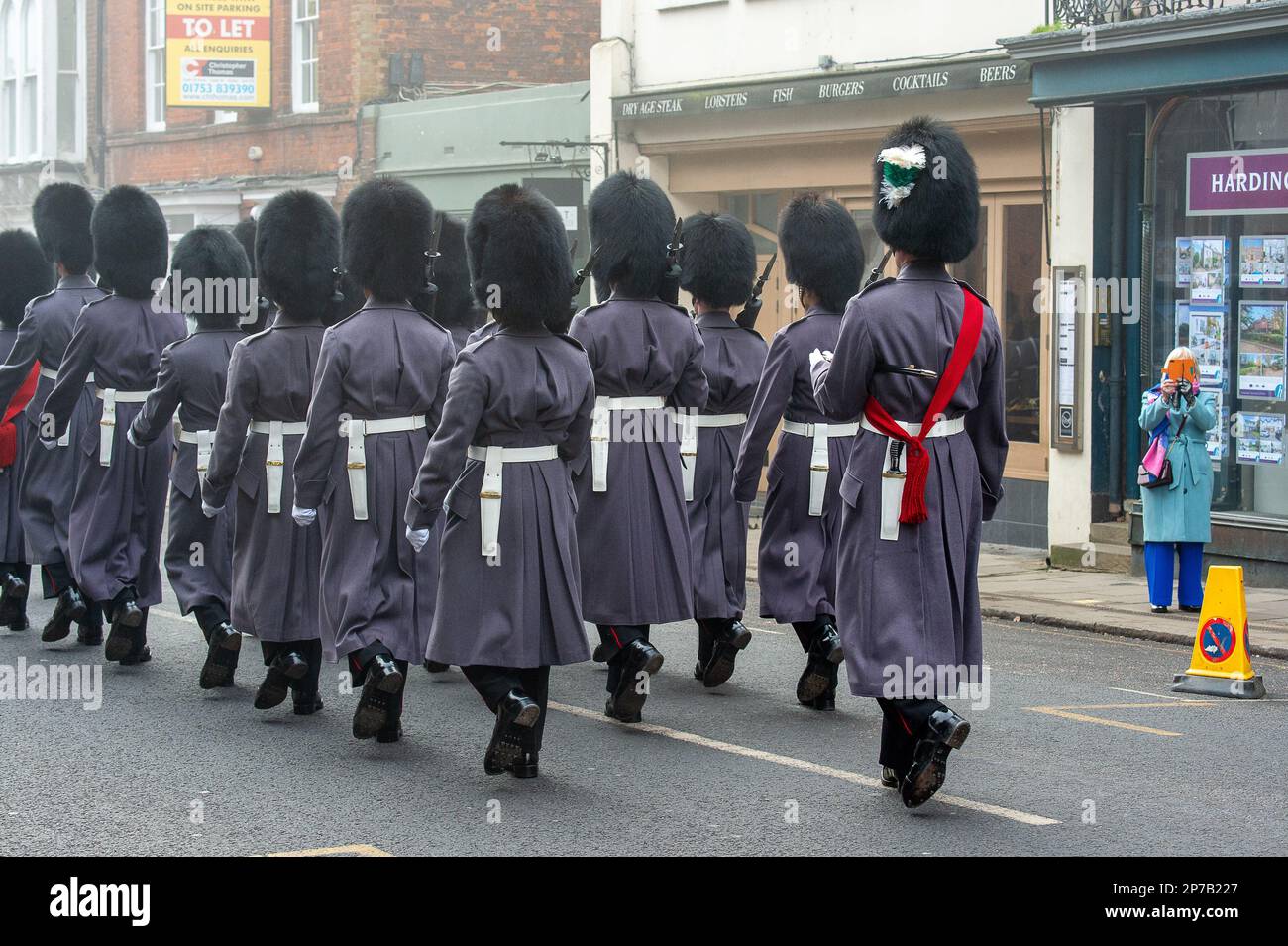 Band of the welsh guards uniforms hi-res stock photography and images ...