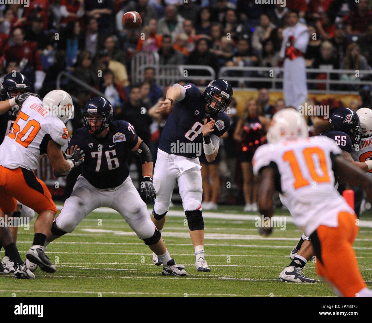 Dec 29, 2010.. Nick Foles #8 of the Arizona Wildcats vs the Oklahoma ...