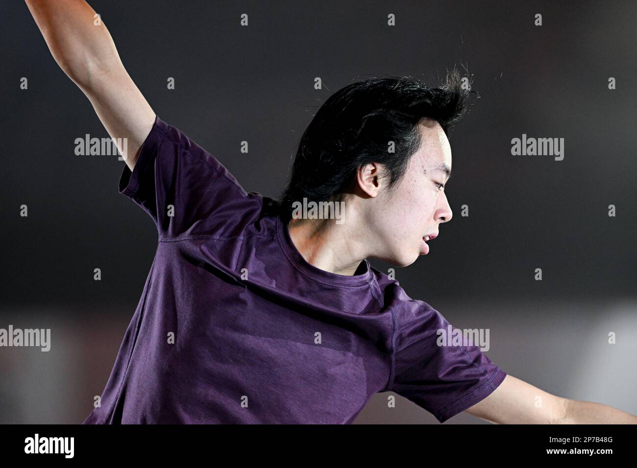 Wesley CHIU (CAN), during the Exhibition Gala, at the ISU World Junior ...