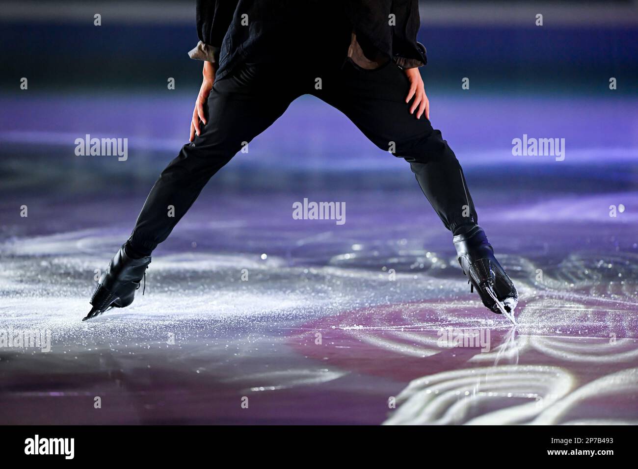 Nam NGUYEN (CAN), during the Exhibition Gala, at the ISU World Junior ...