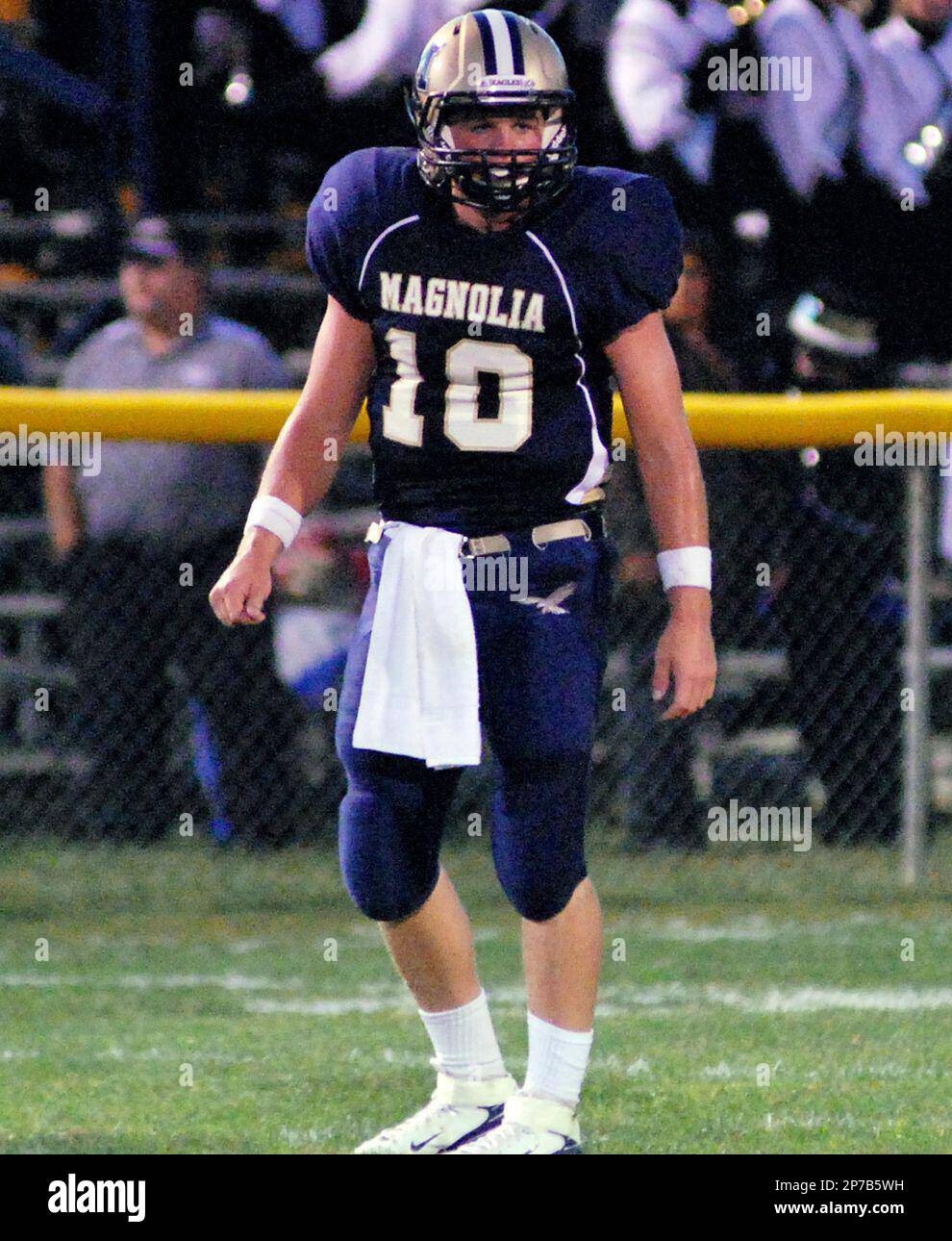 In an undated photo, Magnolia High School quarterback Justin Fox looks ...