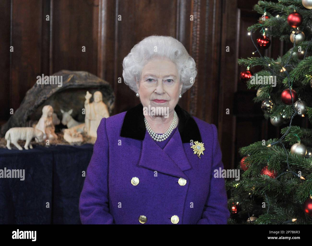 In this image taken on Wednesday, Dec. 15, 2010, Britain's Queen ...