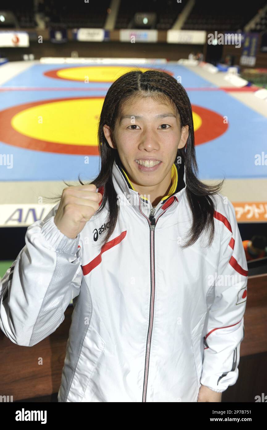 Saori Yoshida, a woman wrestler, celebrates to win the Japan Grand Prix ...