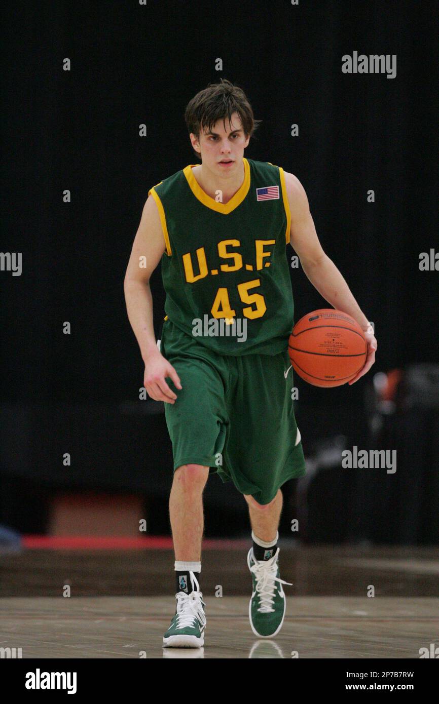 2010 DEC 21: San Francisco's Cody Doolin (45) during an NCAA basketball ...