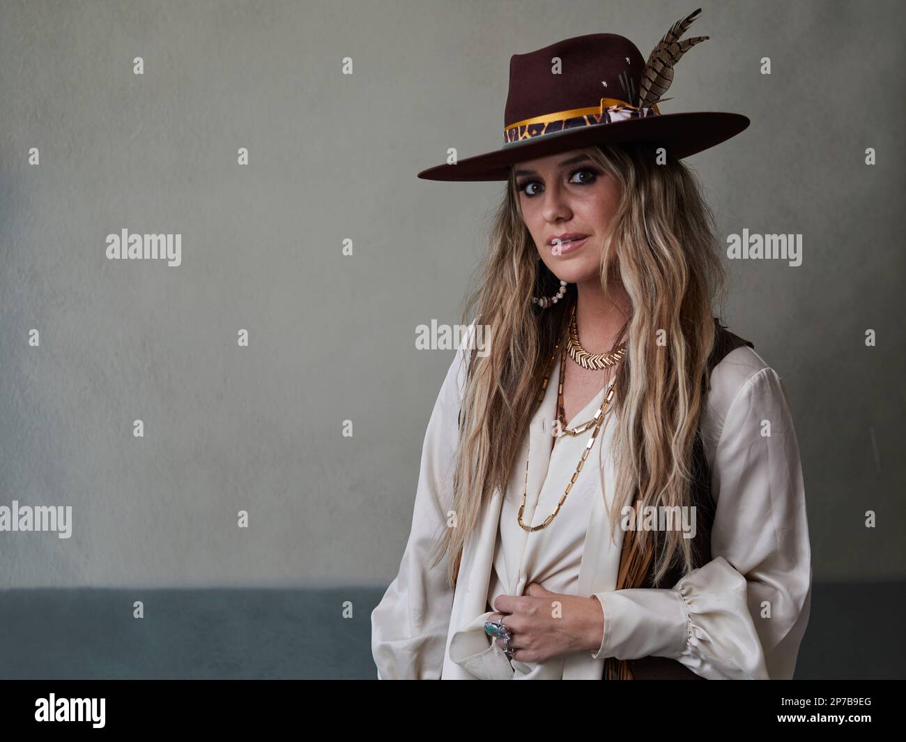 FILE - Country singer-songwriter Lainey Wilson poses for a portrait on ...